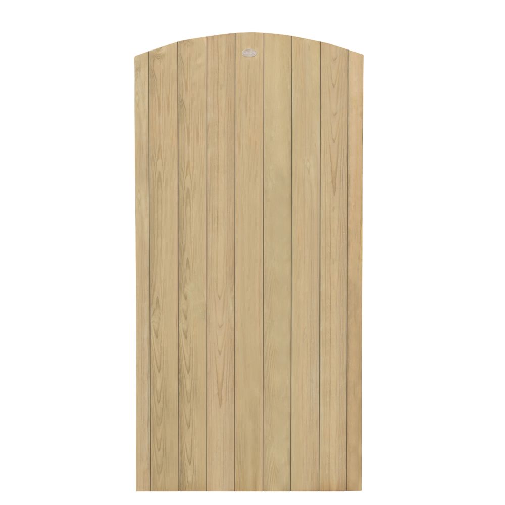 Forest Garden Gate 900mm x 1800mm Natural Timber - Screwfix