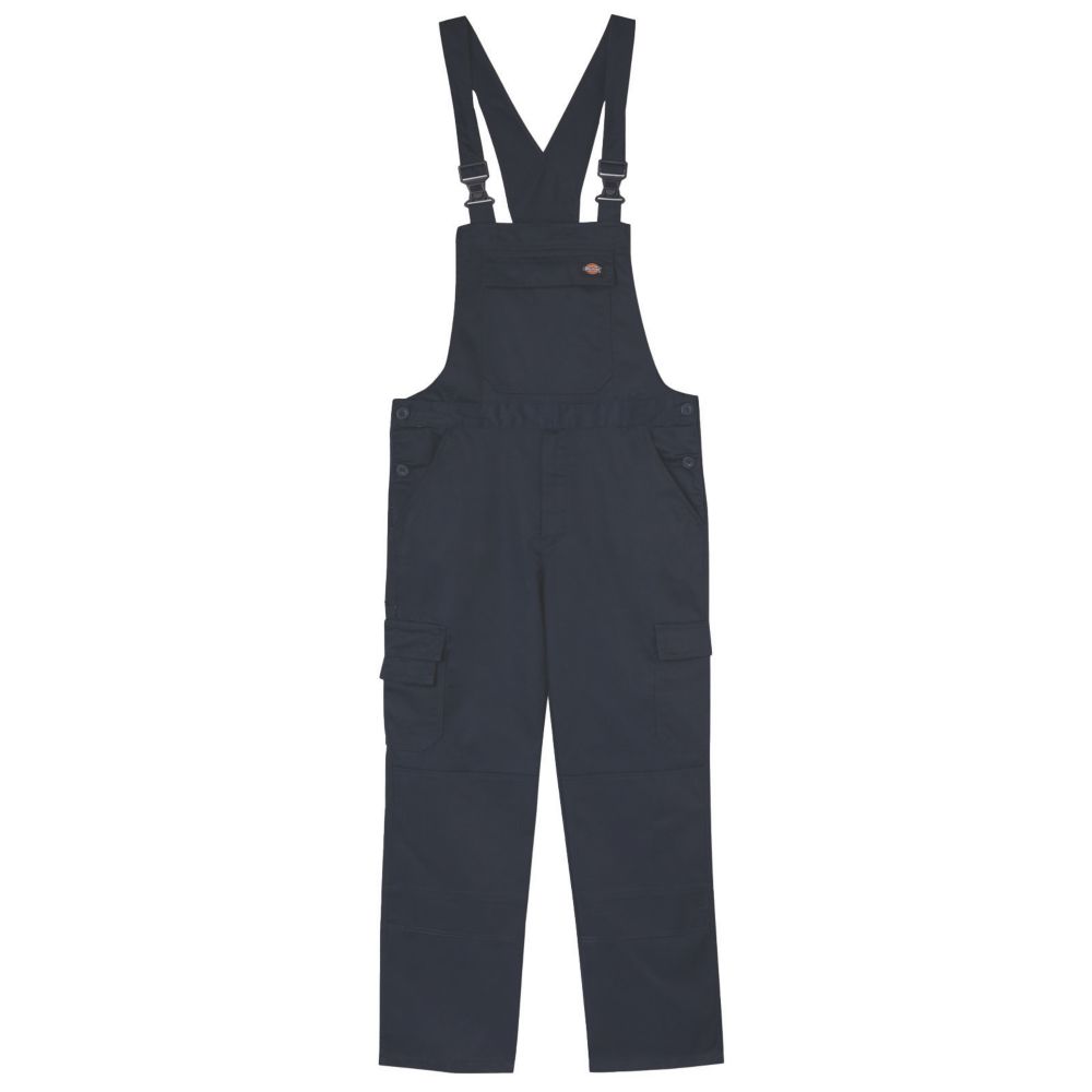 Dickies Everyday Bib and Brace Boiler suit/Coverall Navy X Large 37.5 ...