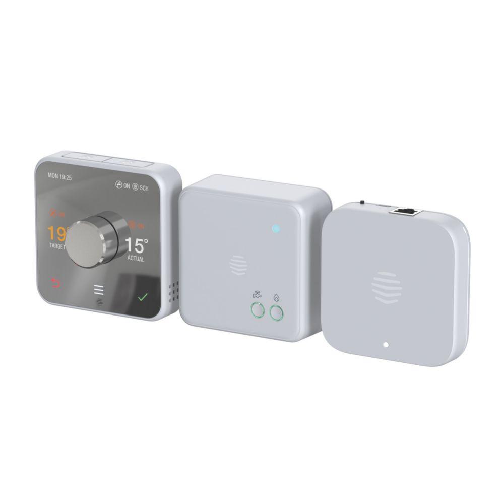 Hive V4 Wireless Heating & Hot Water Smart Thermostat White - Screwfix