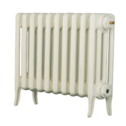 Arroll 460mm x 634mm 1955BTU White Cast Iron 4 Column Radiator - Screwfix