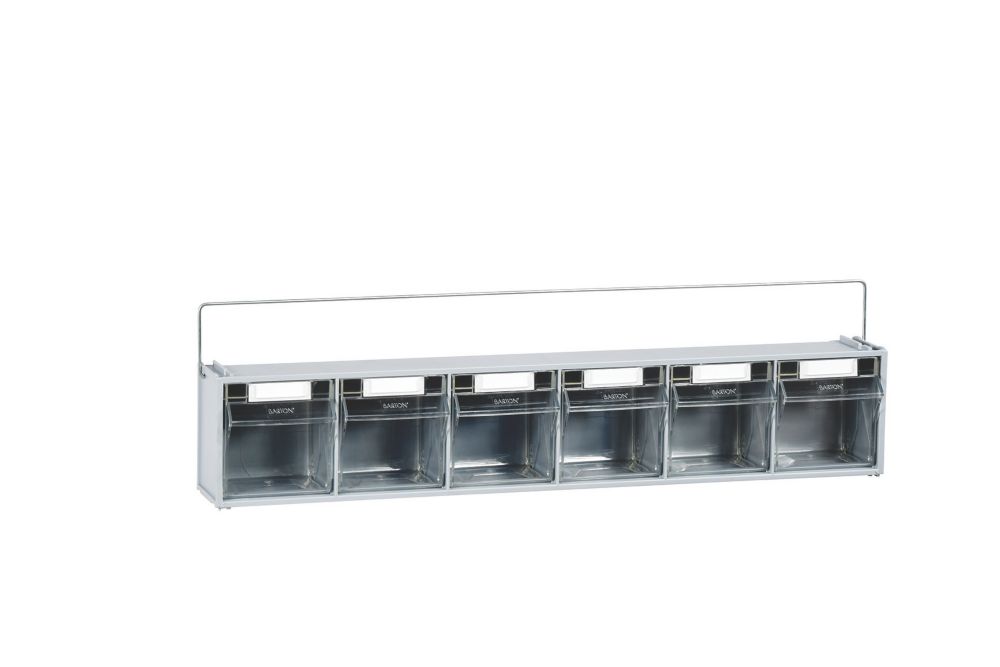 Barton Clearbox Single-Sided Storage System with Tilt Bins 600mm x ...