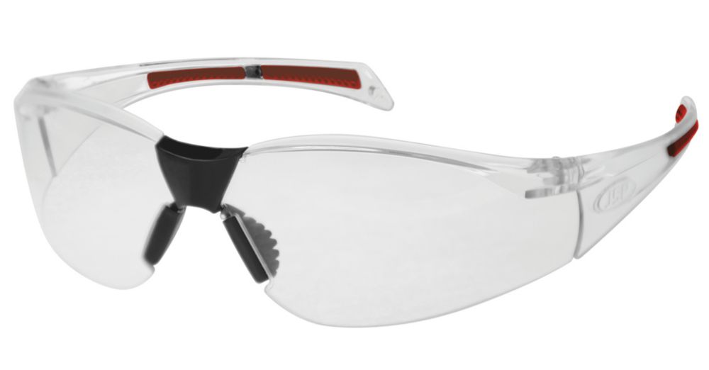 JSP Stealth 8000 Clear Lens Safety Specs | Safety Glasses | Screwfix.com