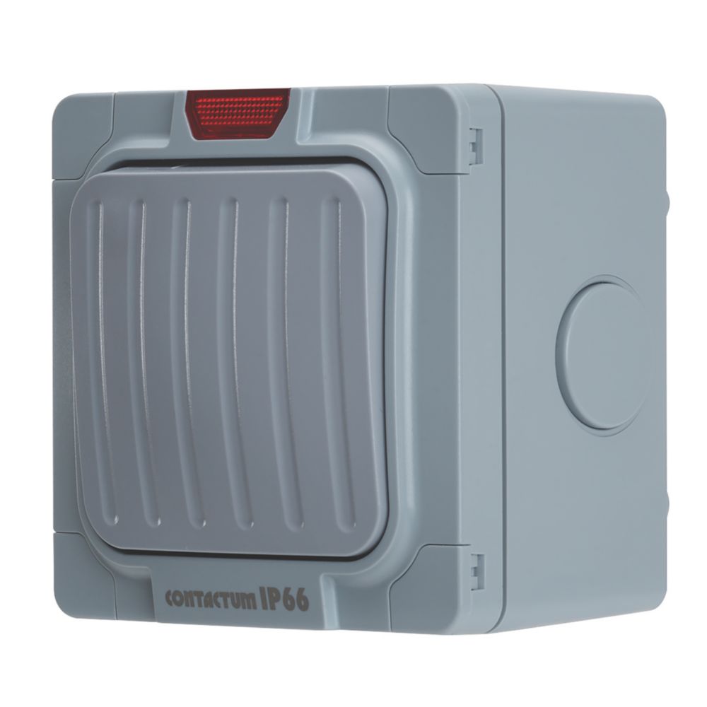 Contactum IP66 20A 1-Gang 2-Way Weatherproof Outdoor Switch with Neon ... Contactum IP66 20A 1-Gang 2-Way Weatherproof Outdoor Switch with Neon ...