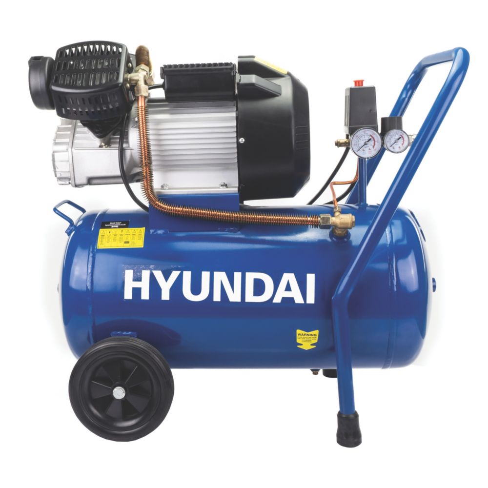 Hyundai HY3050V 50Ltr Electric Air Compressor 230V - Screwfix