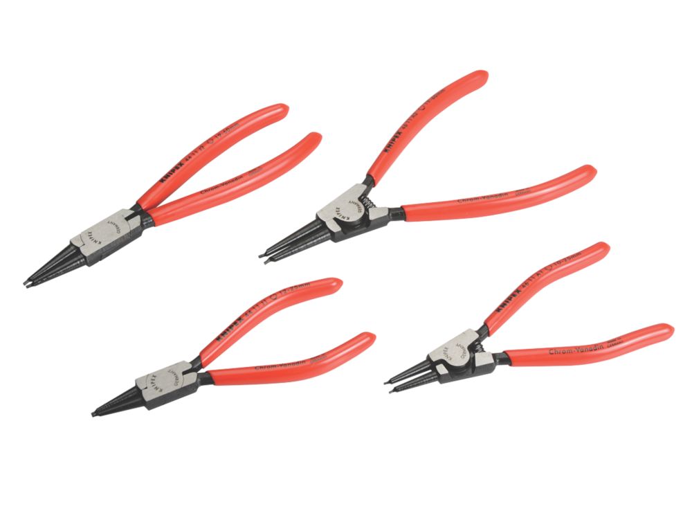 Knipex Precision Circlip Pliers Set 4 Pieces - Screwfix