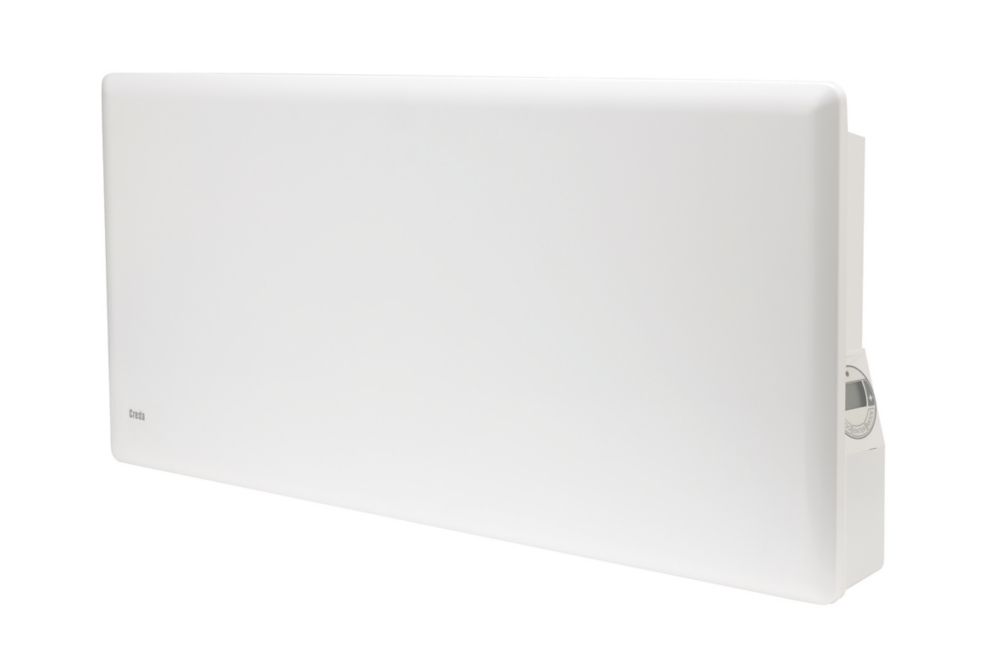 Creda 2kW Electric Wall-Mounted Panel Heater 400mm x 925mm White - Screwfix