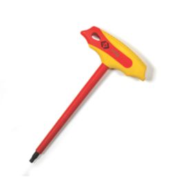 C.K Metric VDE Insulated T-Handle Hex Key Set 5 Pieces - Screwfix