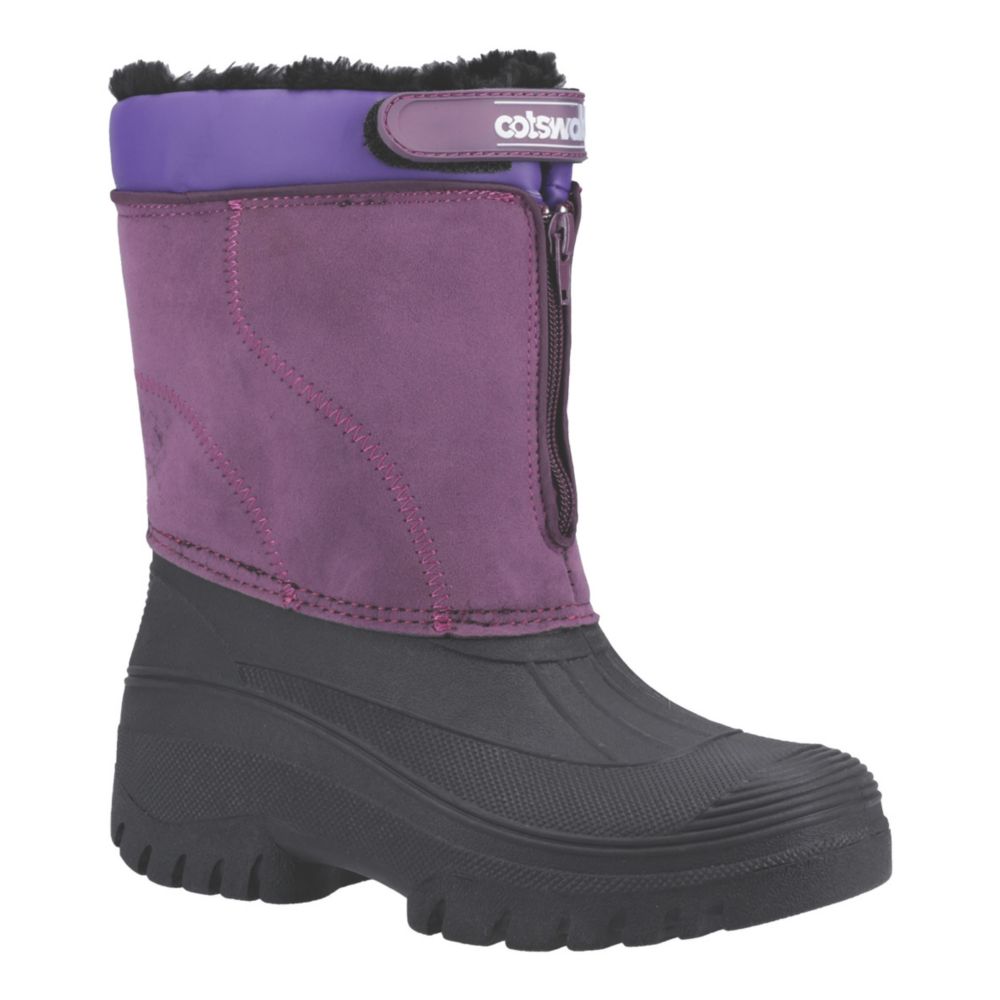 Cotswold Venture Size 6 Womens Purple Non Safety Wellies - Screwfix