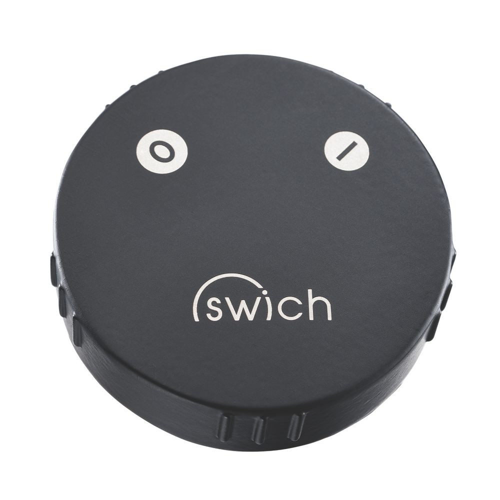 Abode Swich Round Tap Filter Converter Matt Black - Screwfix