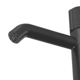Swirl Gallen Matt Black 192.6mm Standard Round Head Mono Basin Mixer ...