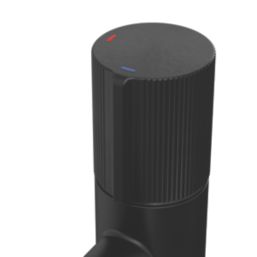 Swirl Gallen Matt Black 192.6mm Standard Round Head Mono Basin Mixer ...