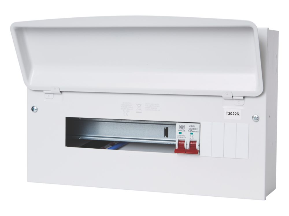 MK Sentry 16-Module 14-Way Part-Populated Main Switch Consumer Unit ...
