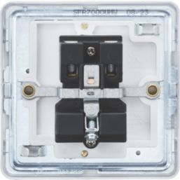 Knightsbridge 13A 1-Gang Unswitched Socket Matt White with White ...