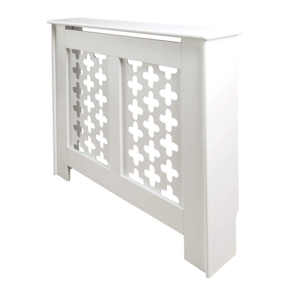Victorian Radiator Cover White 1020mm x 210mm x 868mm - Screwfix