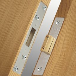 ERA 5 Lever Chrome Mortice Deadlock 76mm Case - 56mm Backset - Screwfix