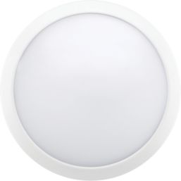 Luceco Atlas Indoor & Outdoor Maintained Emergency Round LED Bulkhead ...