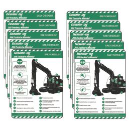 Scafftag Excavator Tag Inserts 10 Pack - Screwfix