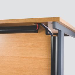 D-Line PVC Black TV Trunking 50mm x 25mm x 1.5m 2 Pack - Screwfix