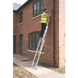 Werner Aluminium 3.78m Combination Ladder - Screwfix