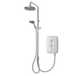 Triton T80 Easi-Fit+ DuElec White 10.5kW Electric Shower with Diverter ...