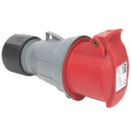 Amphenol 16A 3P+E Straight Connector 415V - Screwfix