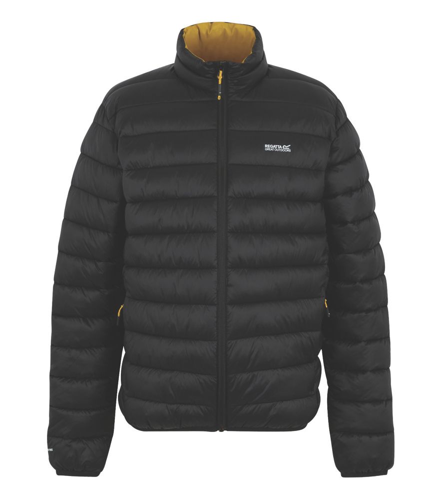 Regatta Marizion Padded Jacket Black (Gold Flake) 3X Large 54.3" Chest ...