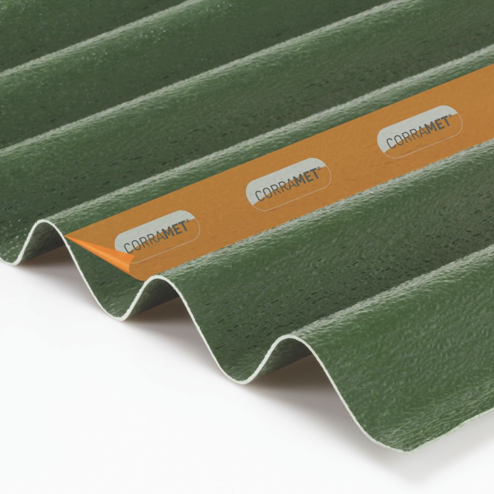 Corramet COR806GR Corrugated Roofing Sheet Green 3000mm x 2.8mm x 950mm ...