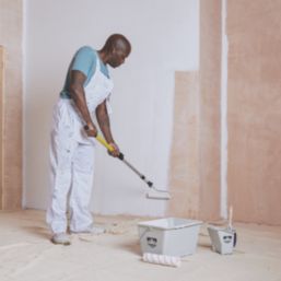 Fortress Trade 10Ltr Brilliant White Matt Emulsion Bare Plaster Paint ...