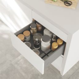 Essentials Soto Deep Drawer Box Matt Grey 500mm - Screwfix