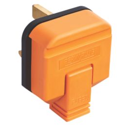 Masterplug Work Power 13A Fused Plug Orange - Screwfix