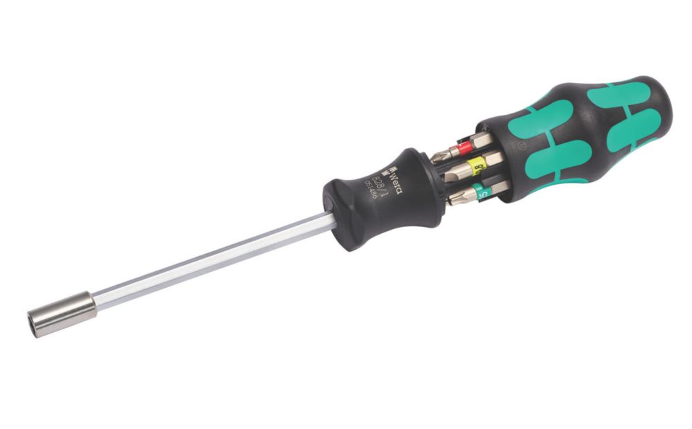 Wera Kraftform Kompakt 27/1 Interchangeable Screwdriver Set 7 Pieces ...