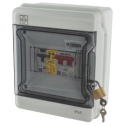 Lewden IP65-4BR40AS IP65 Weatherproof Outdoor 6-Module 4-Way Populated ...