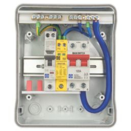 Lewden IP65-4BR40AS IP65 Weatherproof Outdoor 6-Module 4-Way Populated ...