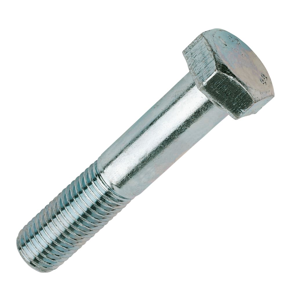 Easyfix Bright Zinc-Plated High Tensile Steel Hex Bolts M16 x 150mm 25 ...
