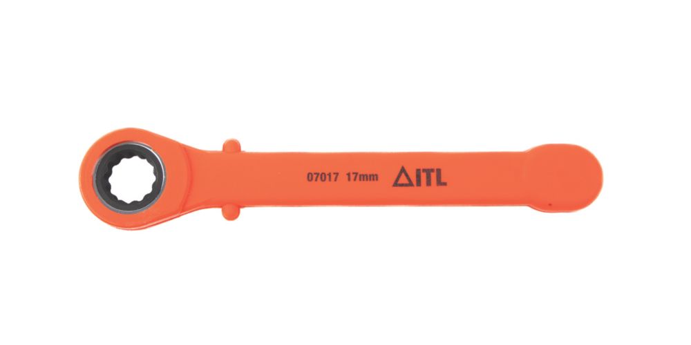 ITL 07017 Ratchet VDE Ring Spanner 17mm - Screwfix