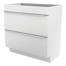 Imandra Freestanding Vanity Unit Gloss White 800mm x 450mm x 820mm ...