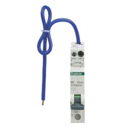 Crabtree Starbreaker 6A 30mA Type A SP & N B Curve Mini-RCBO - Screwfix