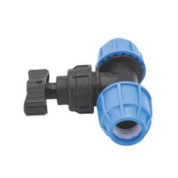 FloPlast MDPE Plastic Stop Cock 25mm x 25mm - Screwfix