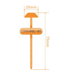 Corrapol-BT Corrugated Bitumen Fixing Pins Red 80mm x 20mm 100 Pack ...