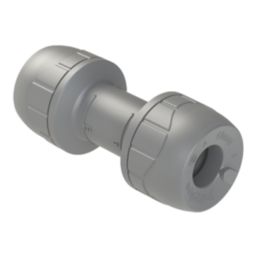PolyPlumb Enhanced Plastic Push-Fit Equal Straight Coupler 10mm - Screwfix