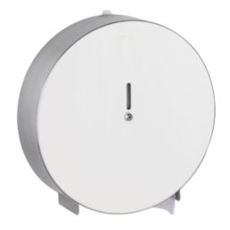 Jumbo Toilet Roll Holder Stainless Steel - Screwfix