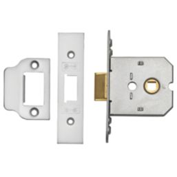 Eurospec Satin Chrome Flat Mortice Latch 65mm Case - 45mm Backset ...