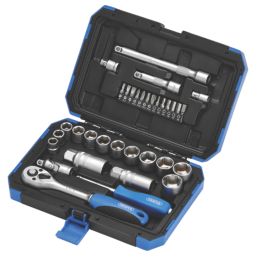 Draper Mixed Drive Metric Socket Set 34 Pieces - Screwfix