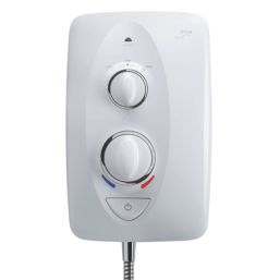 Mira Sprint Multi-Fit White 9.5kW Electric Shower - Screwfix