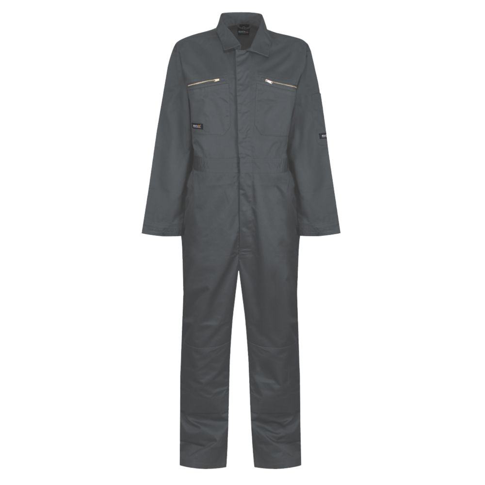 Regatta Zip Fasten All-in-1s Coverall Sage Large 42" Chest 34" L - Screwfix