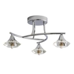 Spa Reena Ceiling Light Fitting Chrome - Screwfix