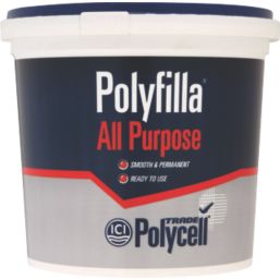 Polycell Trade Polyfilla All-Purpose Ready Mix Filler White 2kg - Screwfix