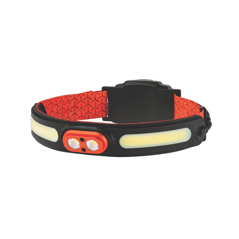 Nebo CurvBeam 600 Flex Rechargeable LED Headlamp Black 600lm - Screwfix