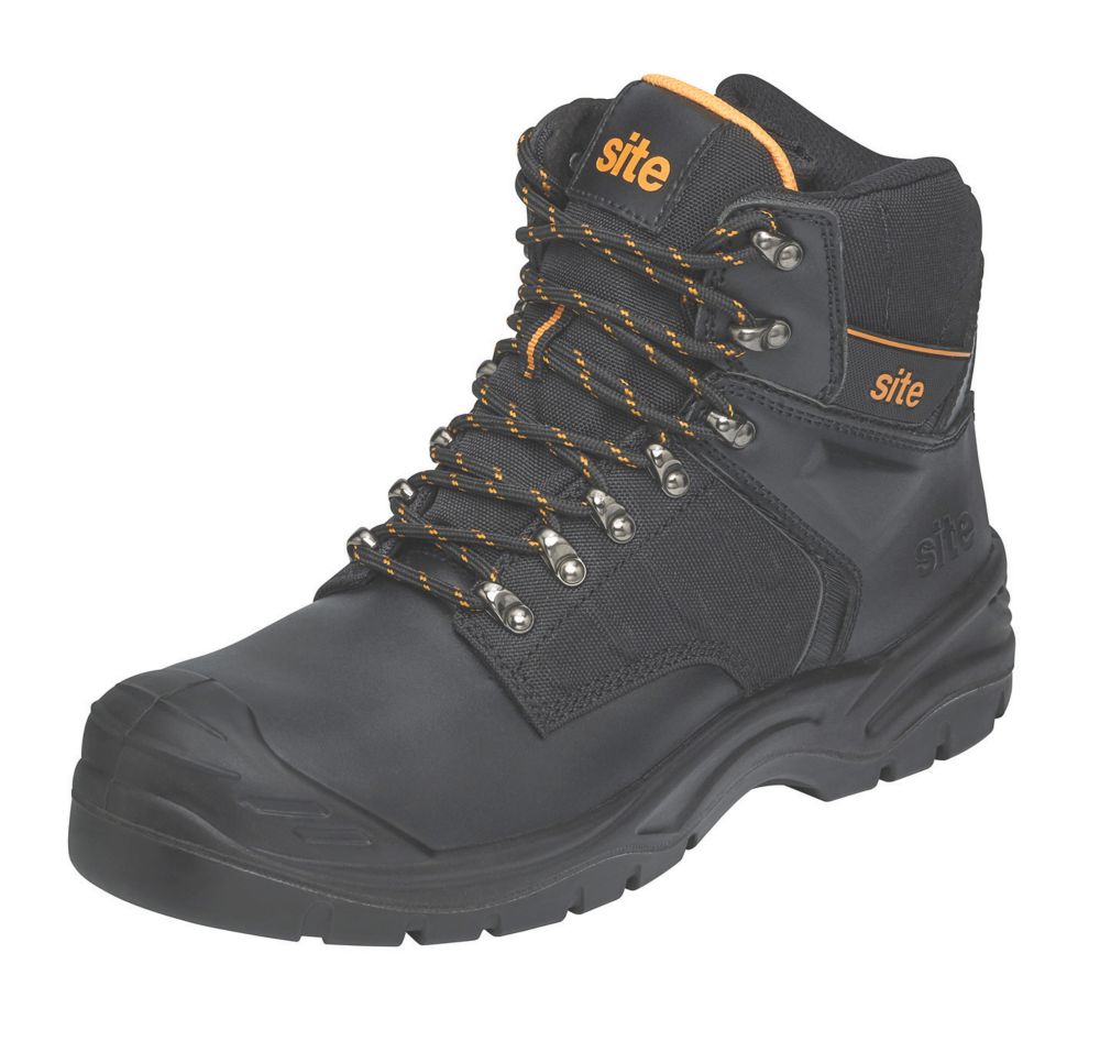 Site Prescott Size 12 Black Waterproof Steel Toe Cap Safety Boots ...