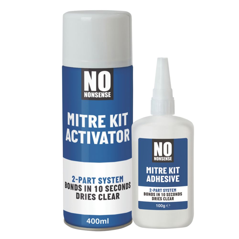 No Nonsense Mitre Adhesive 400ml - Screwfix